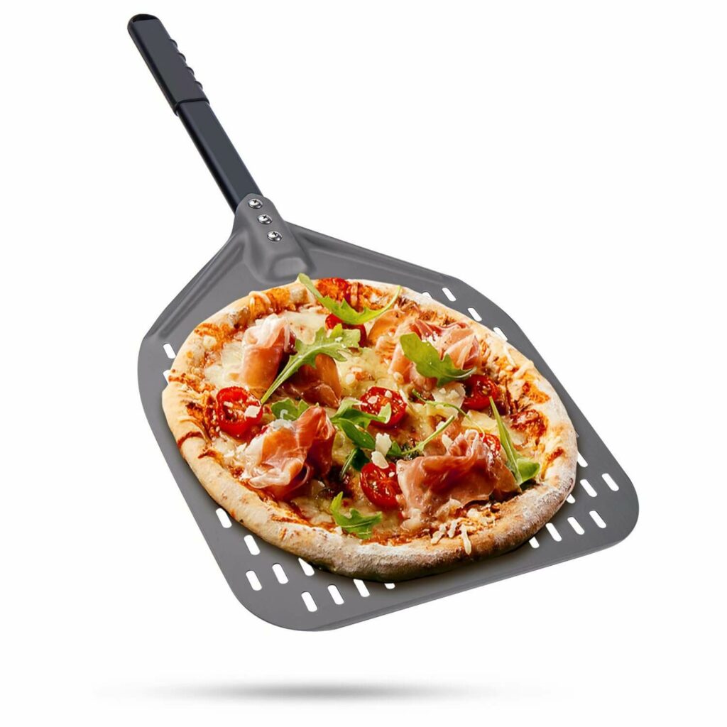 Pizza Peel Perforated Rectangular Professional Aluminum Turning ...